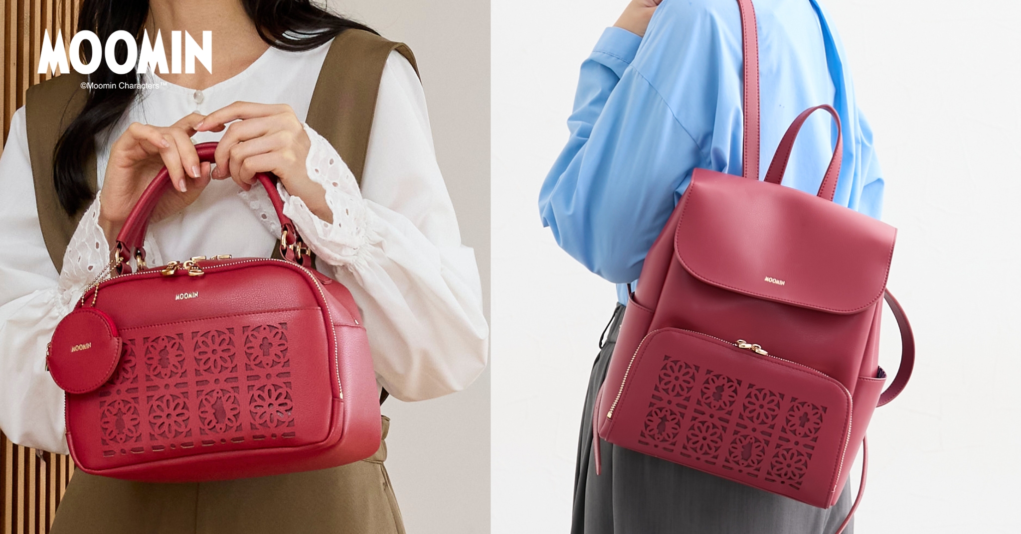 ムーミンのキャラクター達がデザインされた大人可愛い2WAYショルダー＆リュックが登場！ | ムーミン公式サイト